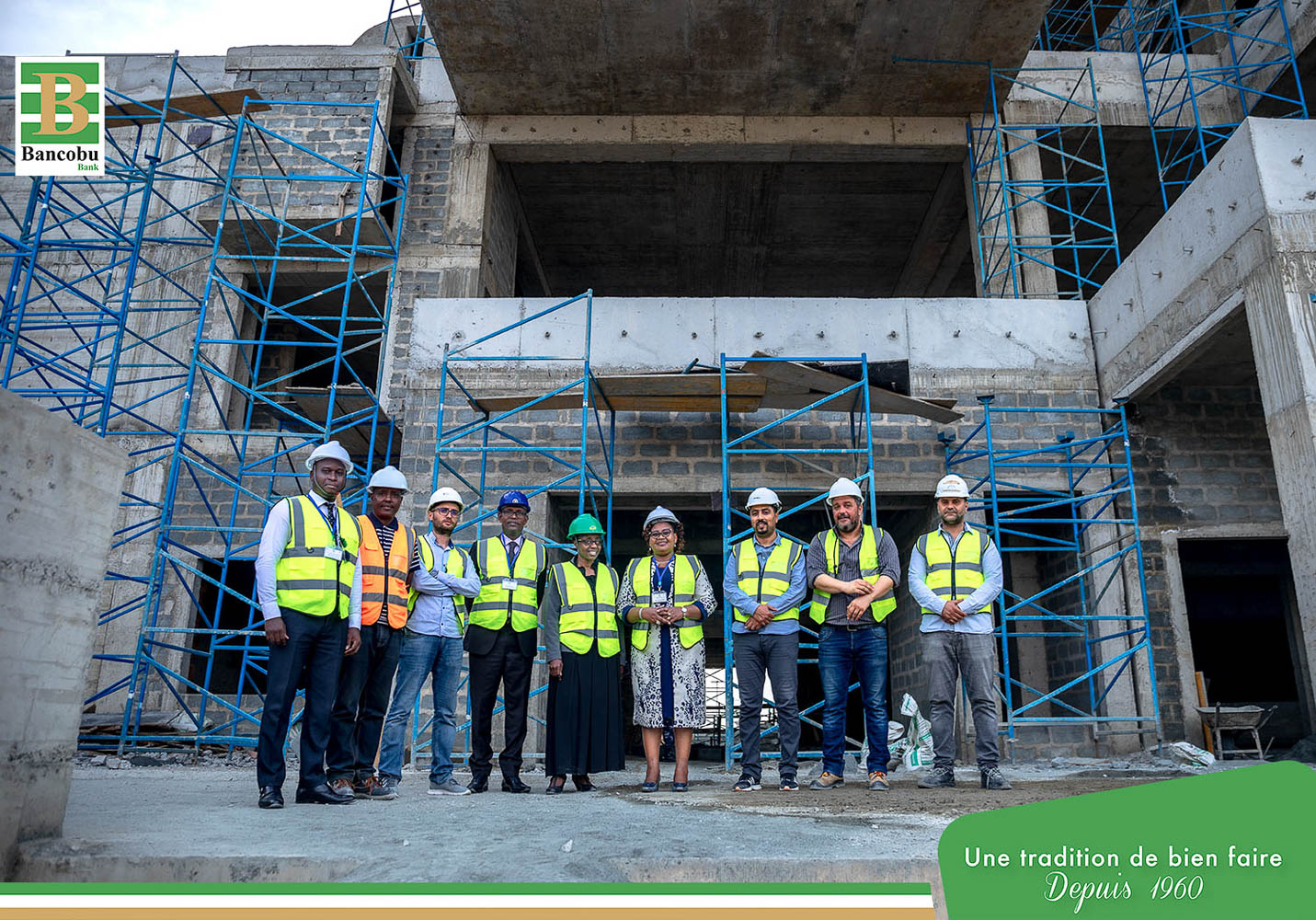 BANCOBU - Visite de l’ADG au chantier " Bancobu Business Center