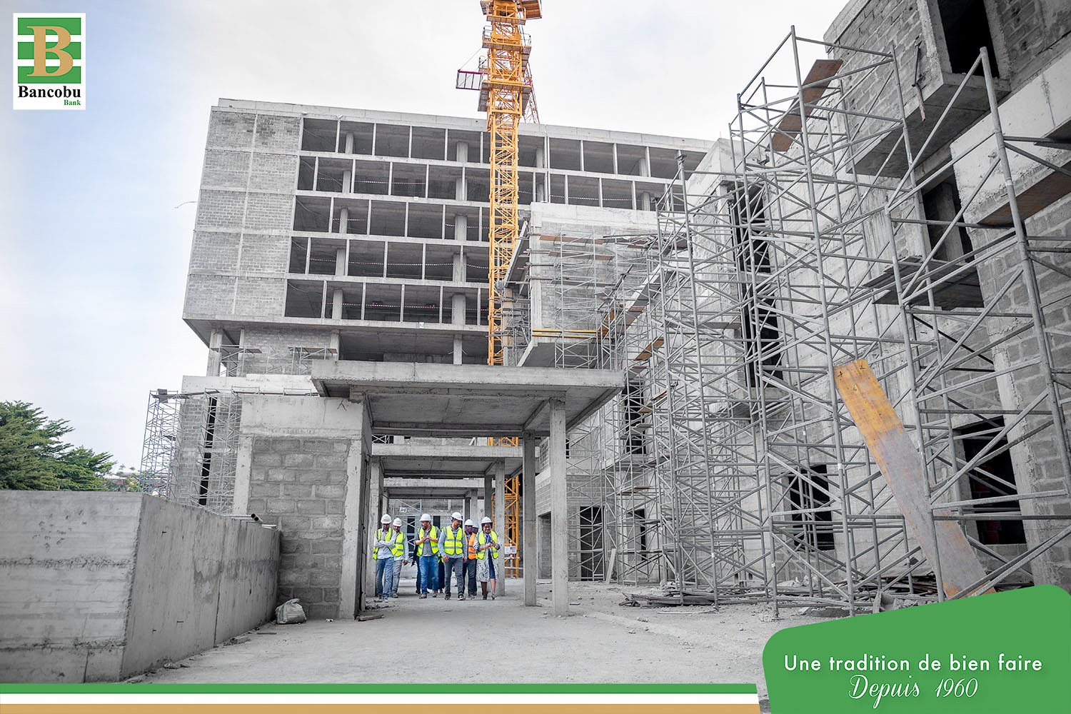 BANCOBU - Visite de l’ADG au chantier " Bancobu Business Center