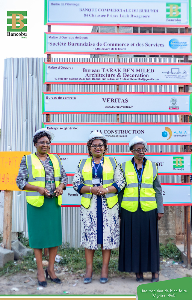 BANCOBU - Visite de l’ADG au chantier " Bancobu Business Center